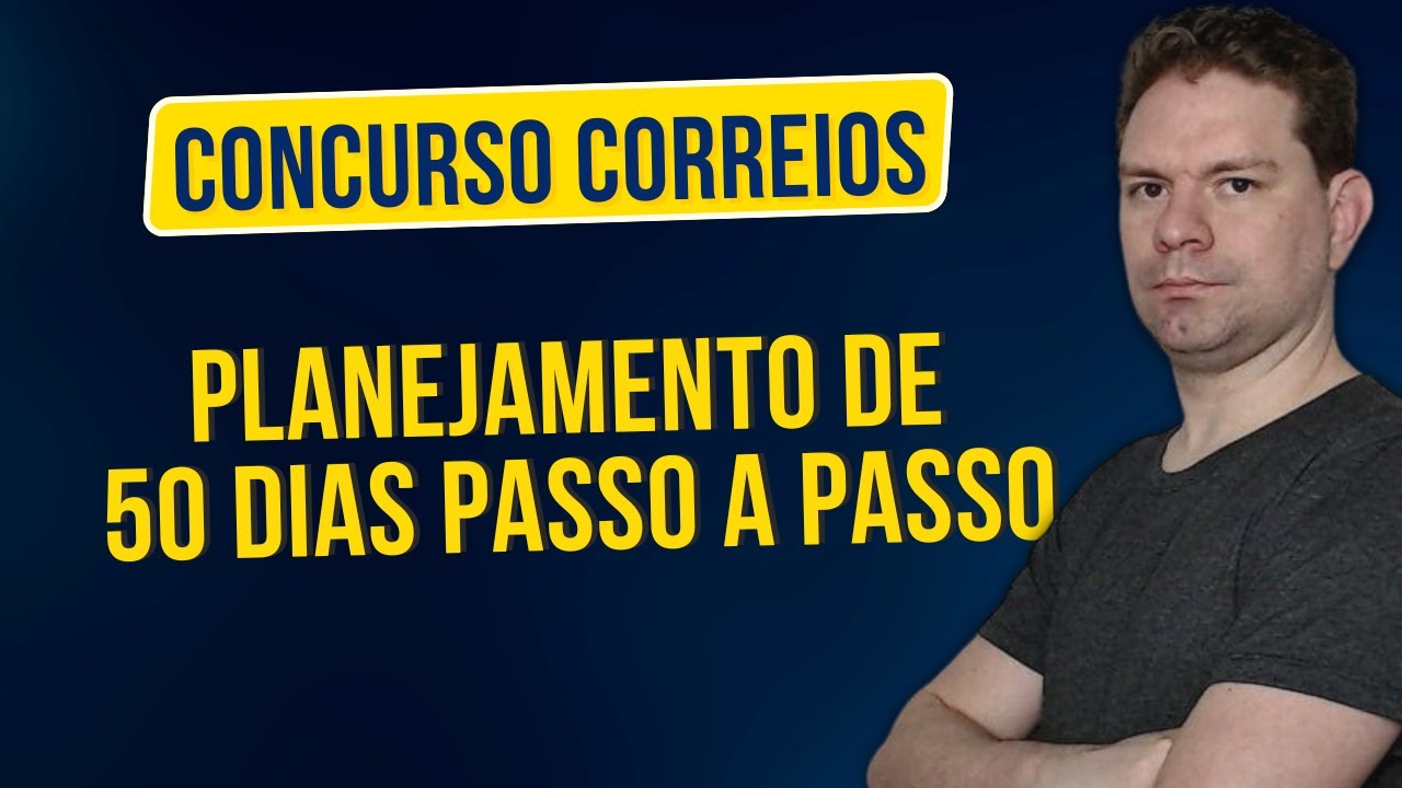 AULÃO CORREIOS: PLANEJAMENTO DE 50 DIAS PASSO A PASSO - YouTube
