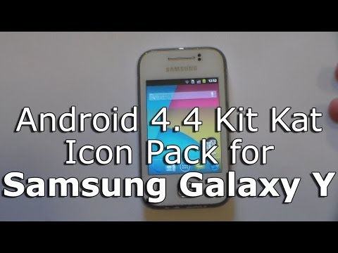 Android 4.4 Kit Kat Icons for Samsung Galaxy Y GT-S5360