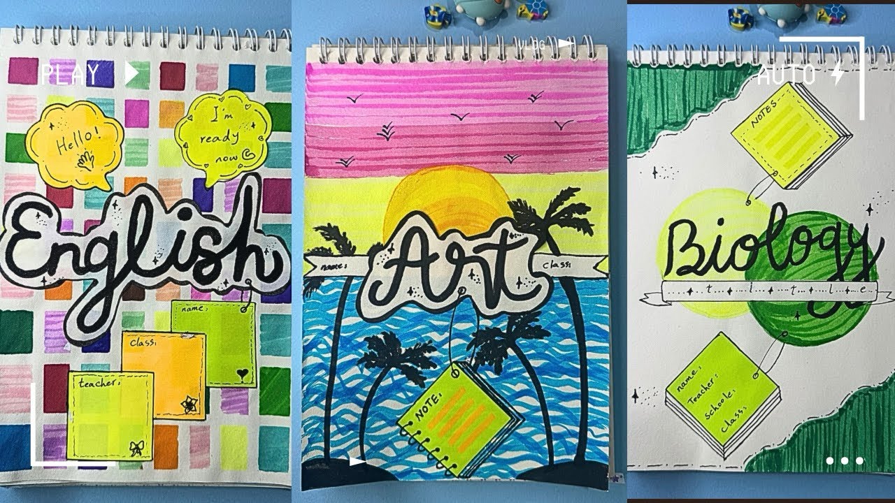 Top 5 Beautiful Front Page Design ️| Cool& Simple Front Pages For ...