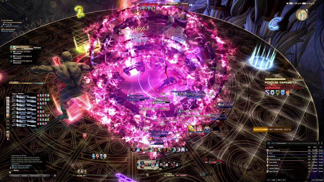 FFXIV: Eden's Promise: Eternity Savage (E12S Door Boss)-(DRG Pov) - YouTube