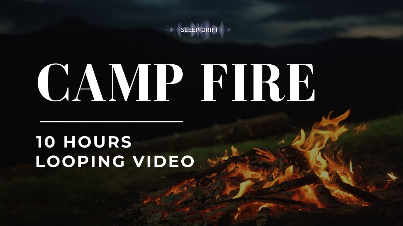 Fall Asleep To The Sound Of A Crackling Fire | 10 Hours of Campfire ...