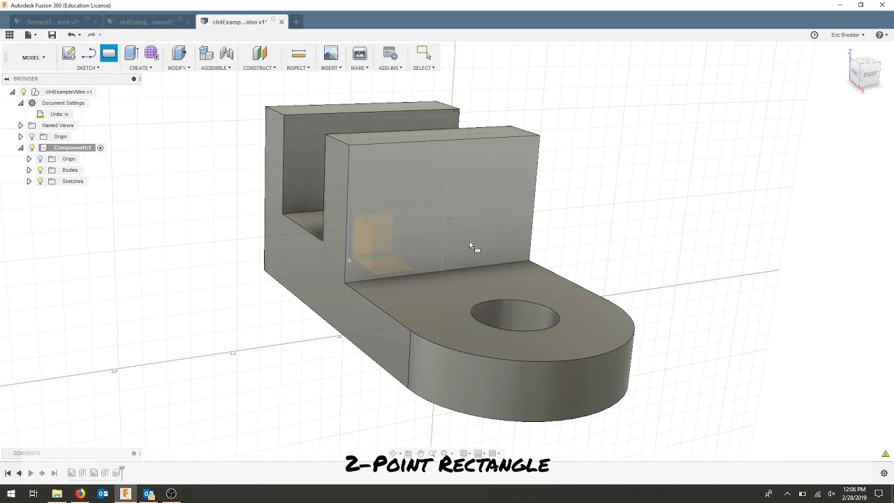 05: CAD151 - Fusion 360 Browser & Properties - YouTube