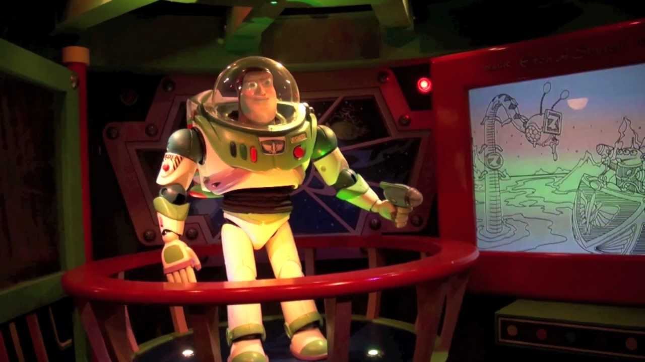 Disney's Buzz Lightyear Astro Blasters Ride - YouTube