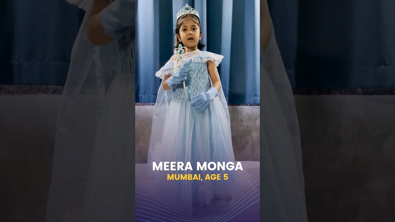 We're "frozen" at our 5 year old talented learner, Meera Monga's magical medley of song and ...