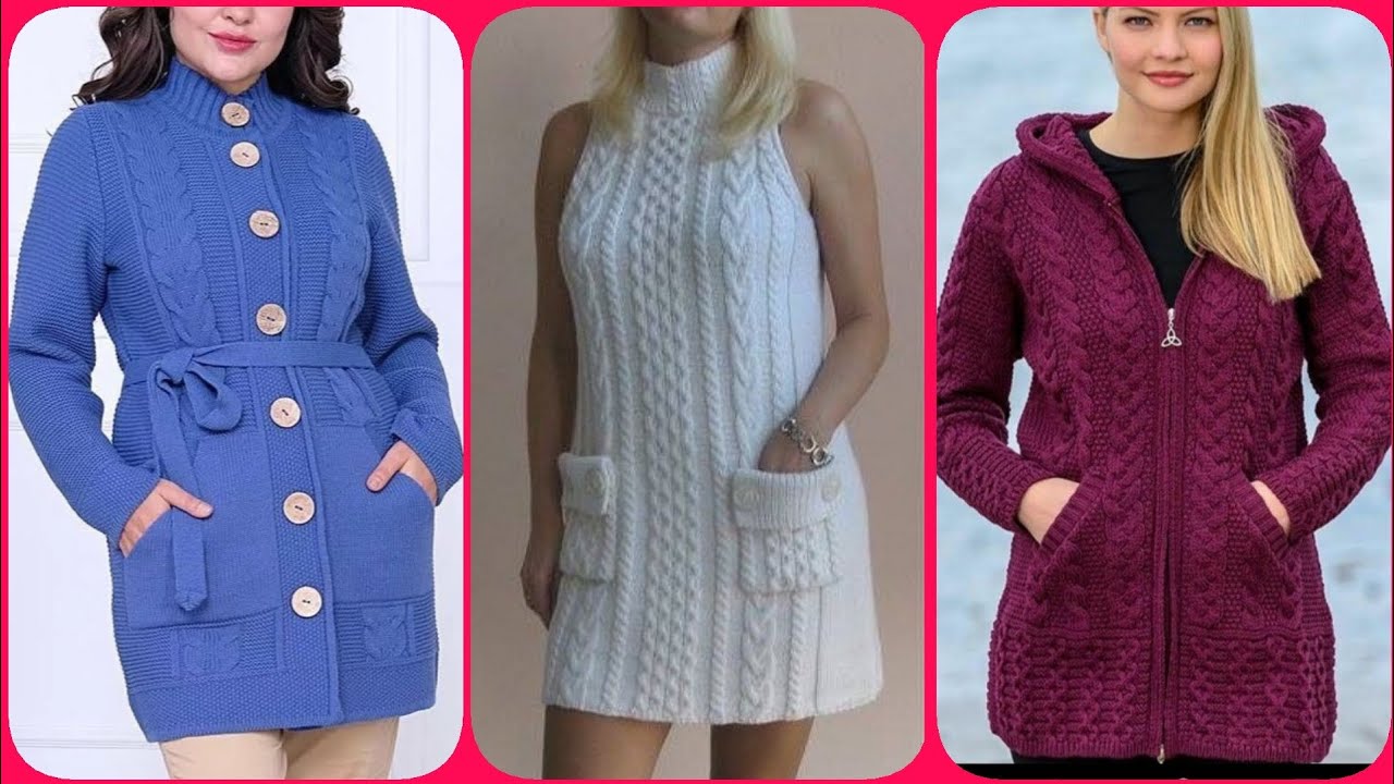 New sweater design for ladies/women woolen cardigan design/long sweater ...