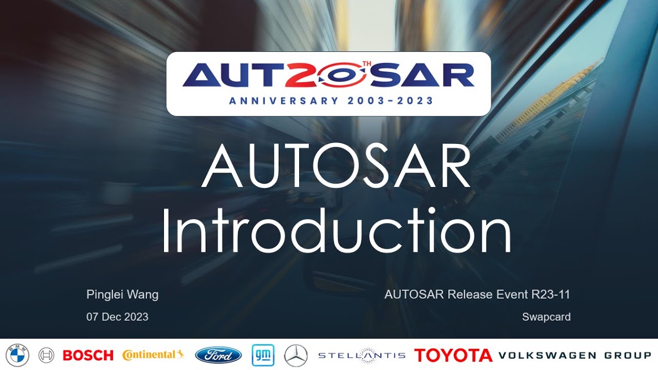 AUTOSAR Introduction (Release Event R23-11) - YouTube