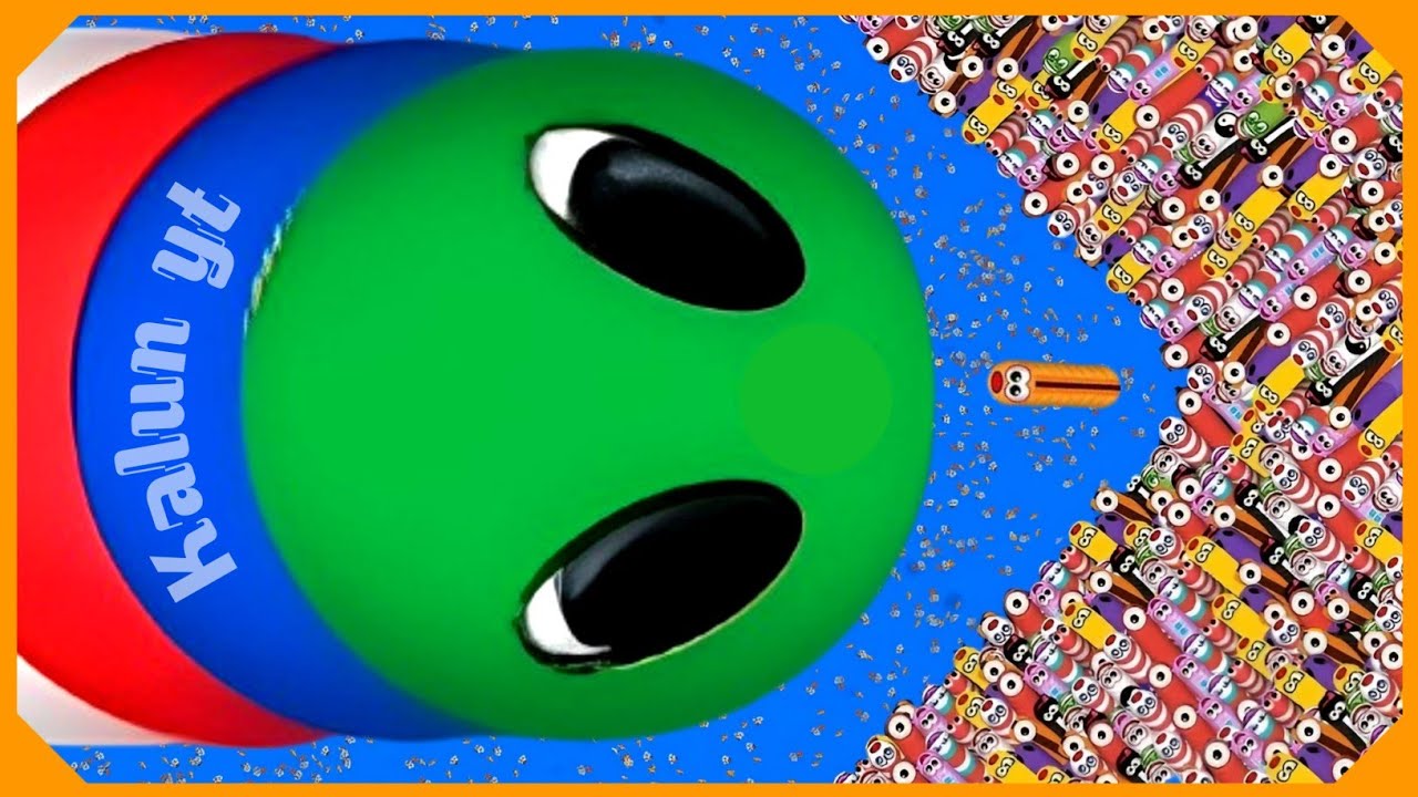 🐍WORMSZONE.IO | Giant Slither Snake Top 01 🏆 | Epic Worms Zone Biggest ...