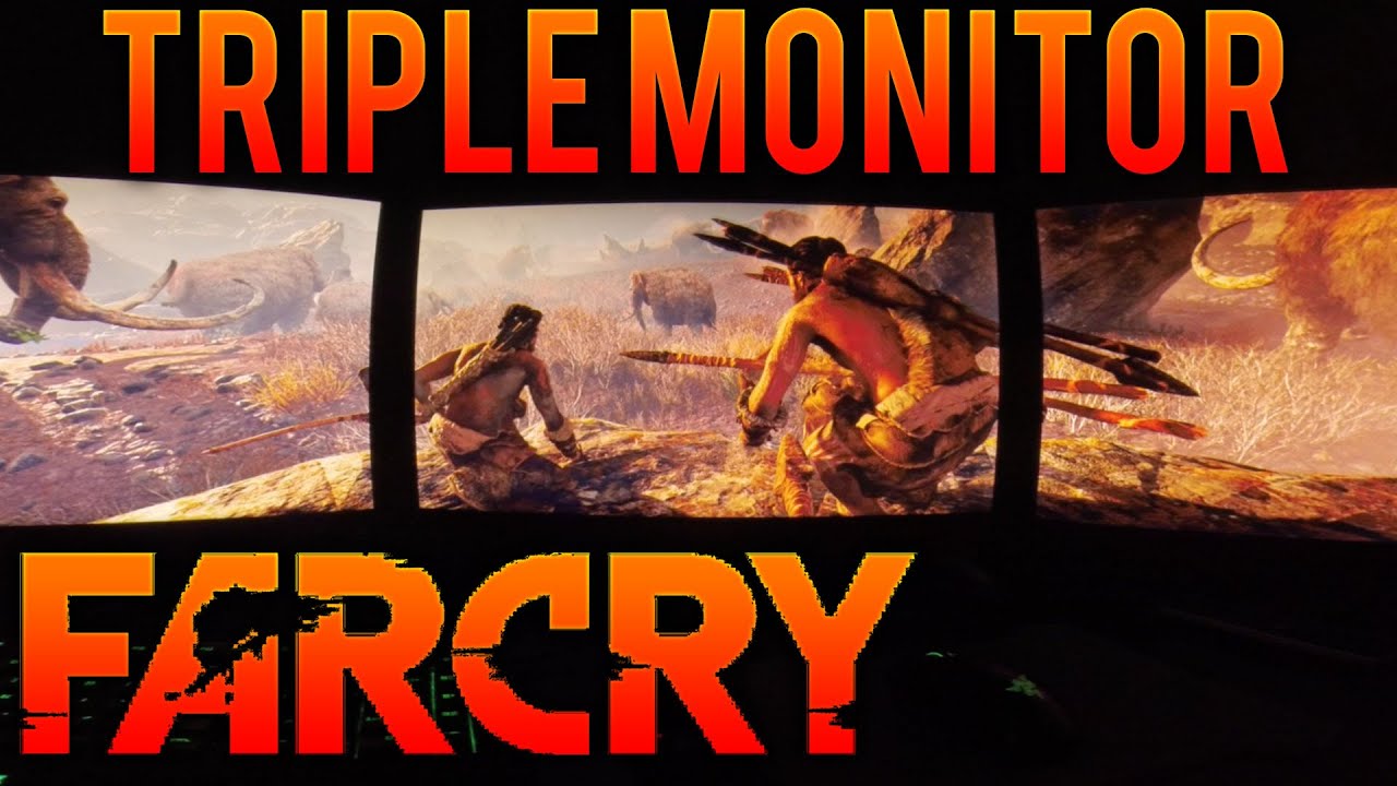 Far Cry Primal on Three Monitors (GTX 980 Nvidia Surround) - YouTube