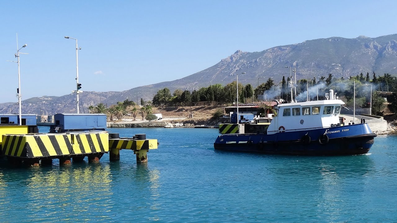 Submersible Bridge at Corinth Canal, Greece - YouTube