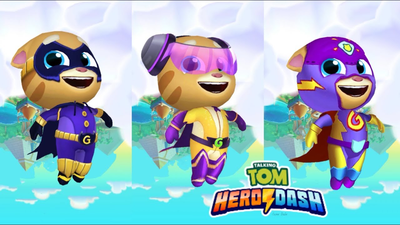 Talking Tom Hero Dash New Outfit - Talking Ginger All Outfit Gameplay ...
