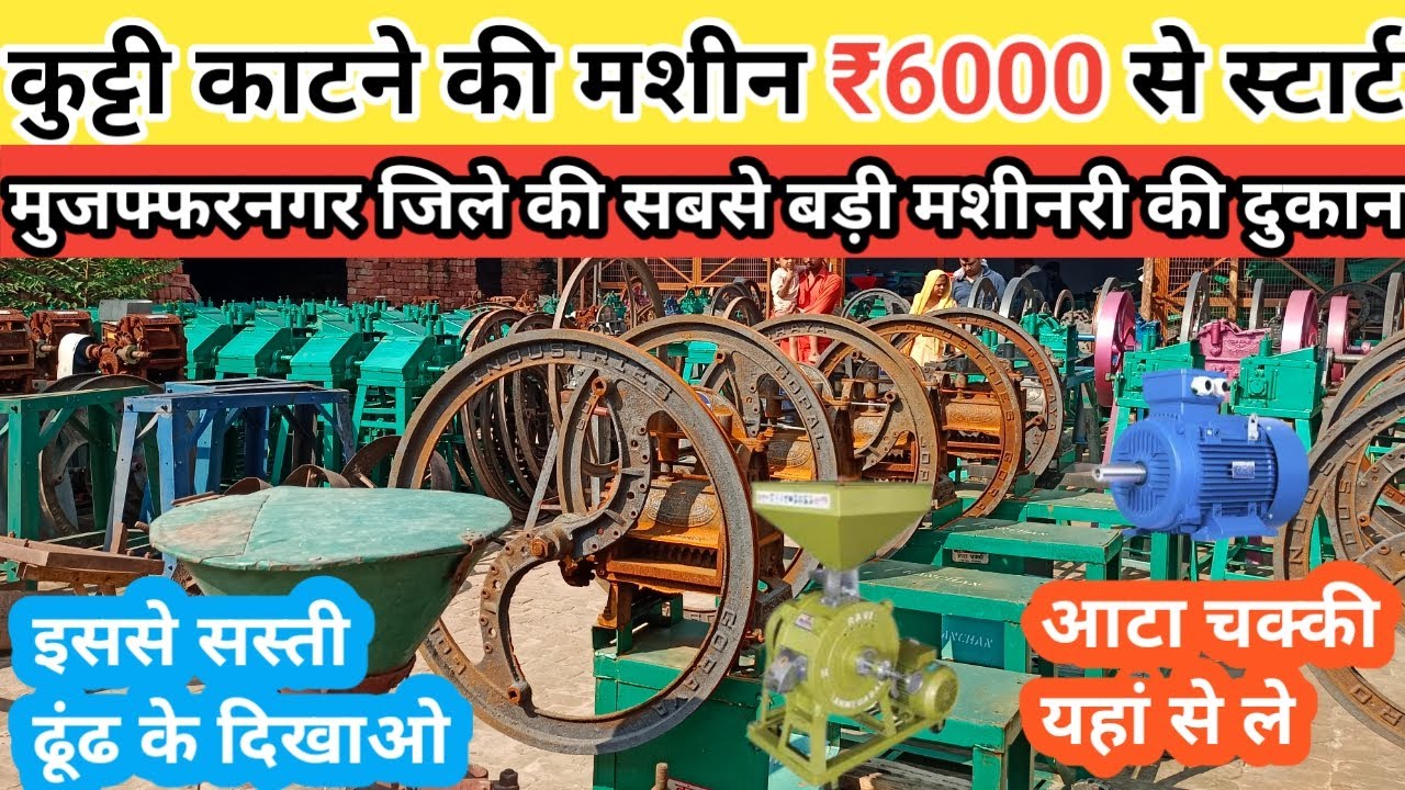 Multipurpose Chaff Cutter Machine 💯Chara Machine, Chakki🤬 - YouTube