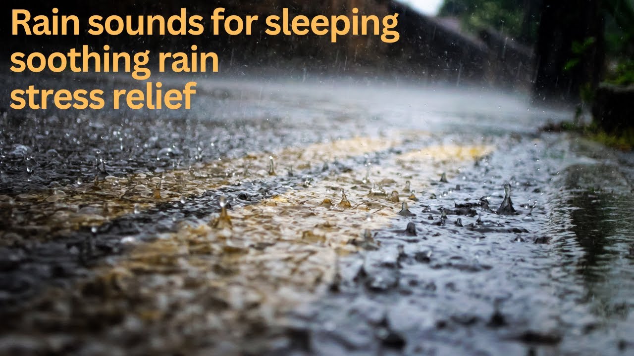 Rain sound for sleep - soothing rain - stress relief - YouTube
