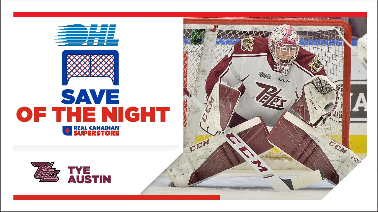 OHL Save Of The Night | Tye Austin | November 25, 2021 - YouTube