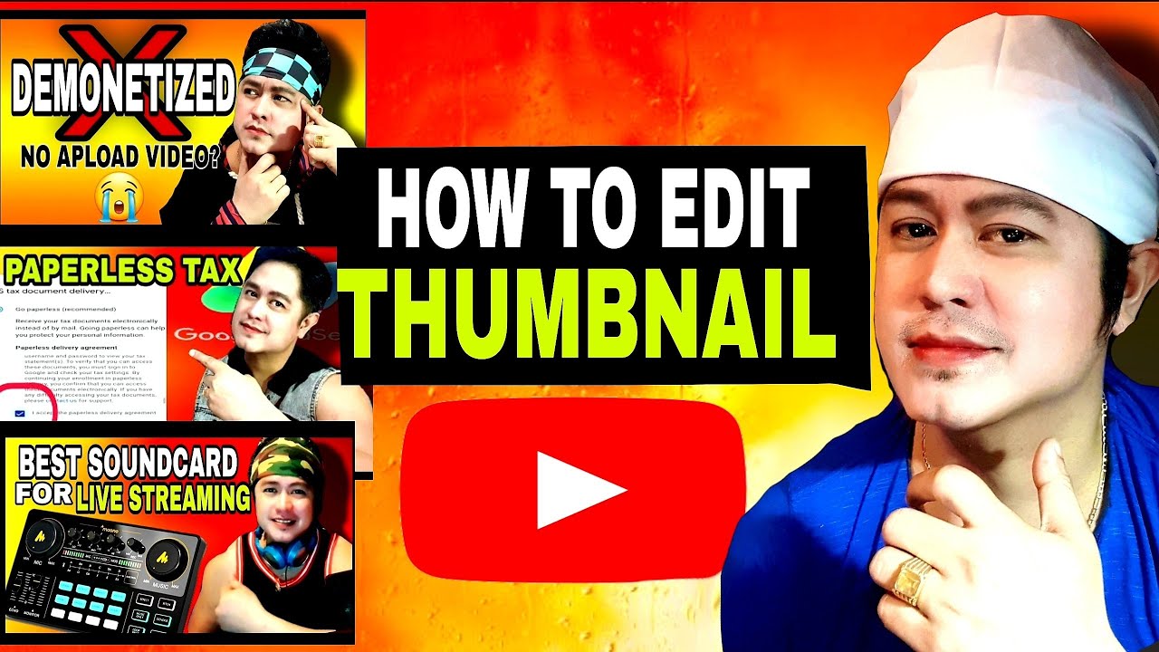 THUMBNAIL EDITING VIDEO - YouTube
