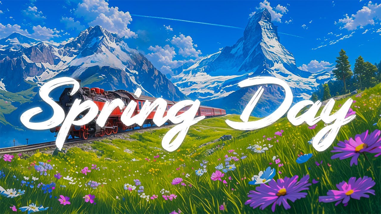 Beautiful Piano Vibes⛅ Relaxing Piano Music🌿Spring Background for Sleep ...