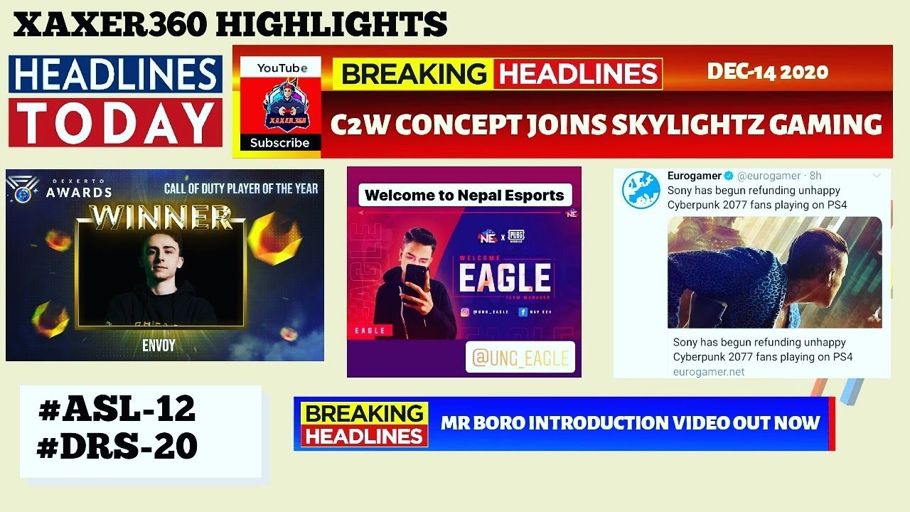 DAILY GAMING NEWS DEC-14 | CONCEPT JOINS SKYLIGHTZ GAMING | ENVOY WINS ...