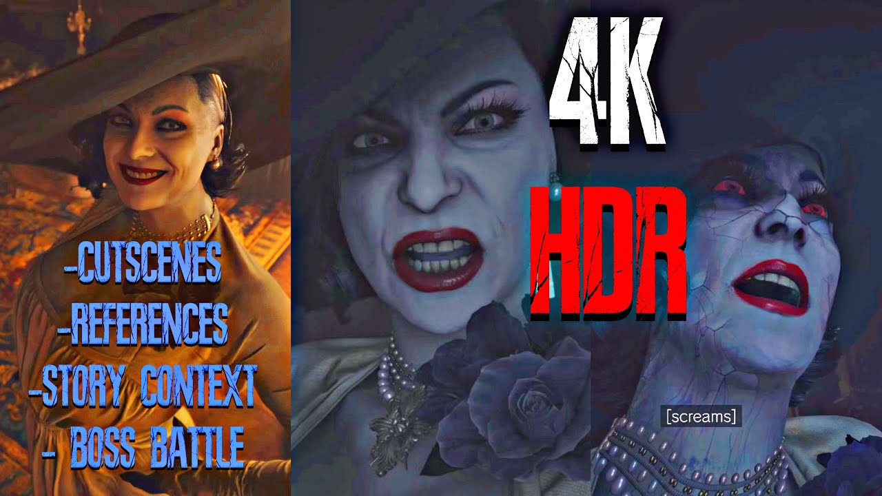 The Story Of Lady Dimitrescu - All Cutscenes [4K HDR] | Resident Evil ...