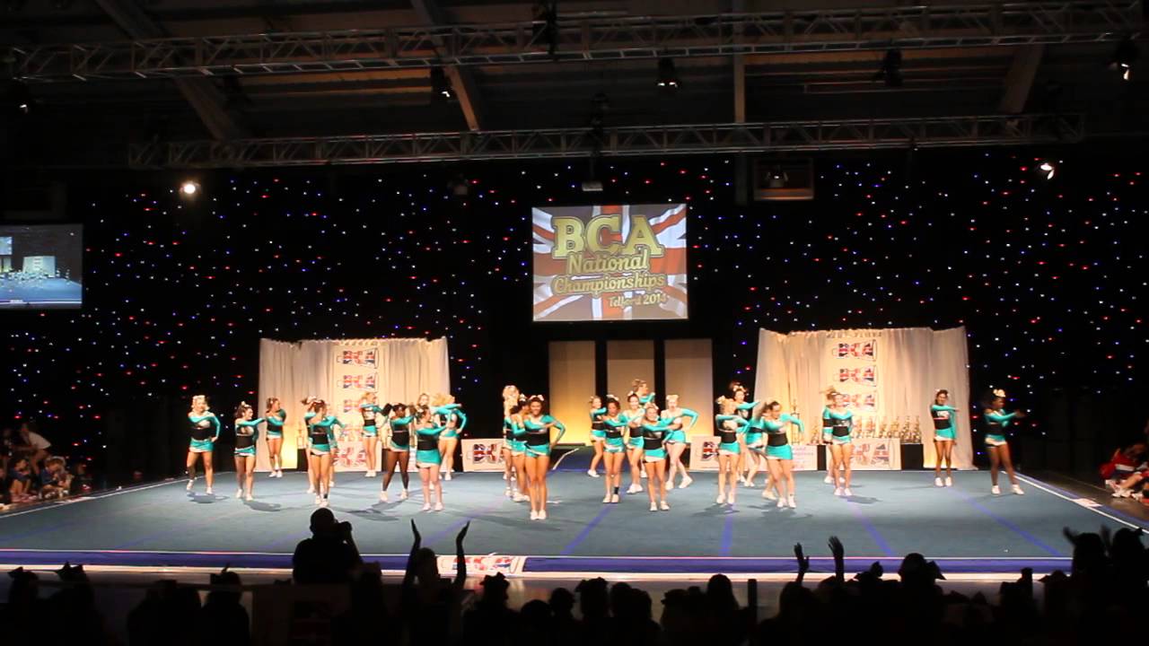 Sparks Allstars Elite Level 3 AllGirl BCA 2014 2nd Place - YouTube