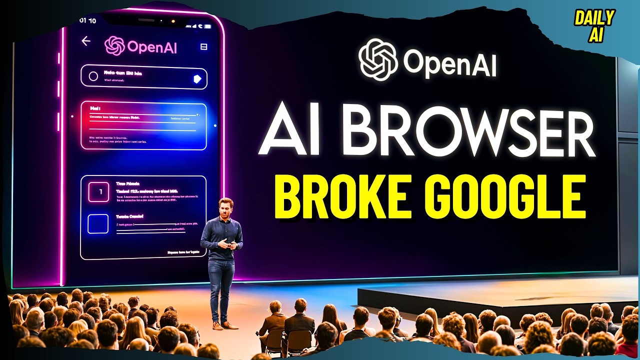 CHROME KILLER AI! OPENAI DECLARES WAR ON GOOGLE WITH AI BROWSER - YouTube