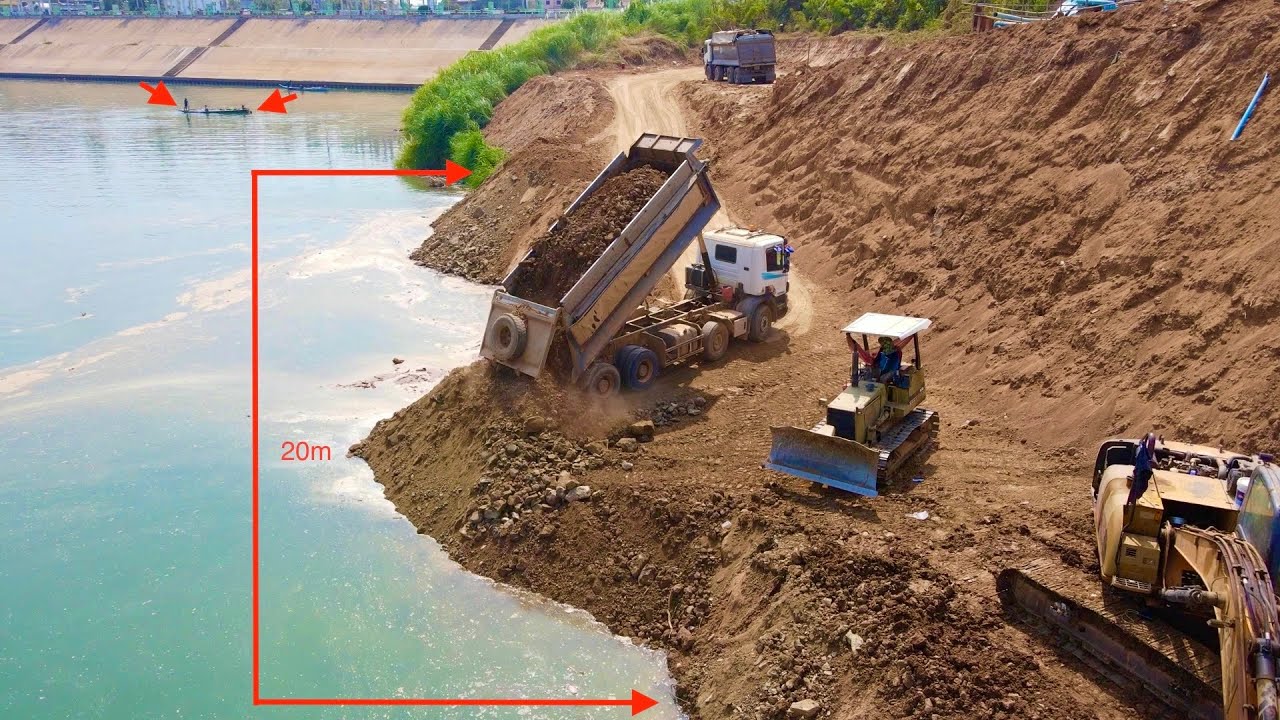 In this great video project experts poured rocks into the river to ...