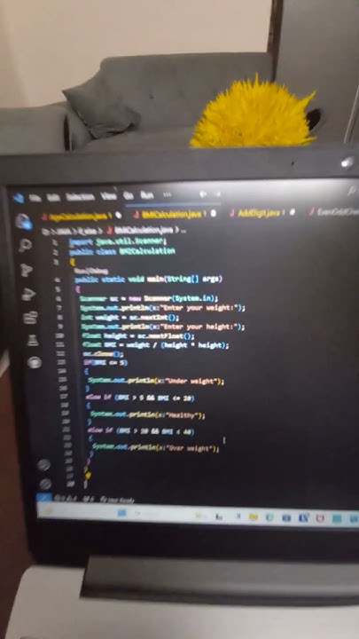 BMI Calculation Code || Java Program 💻#codenock #java#corejava# ...