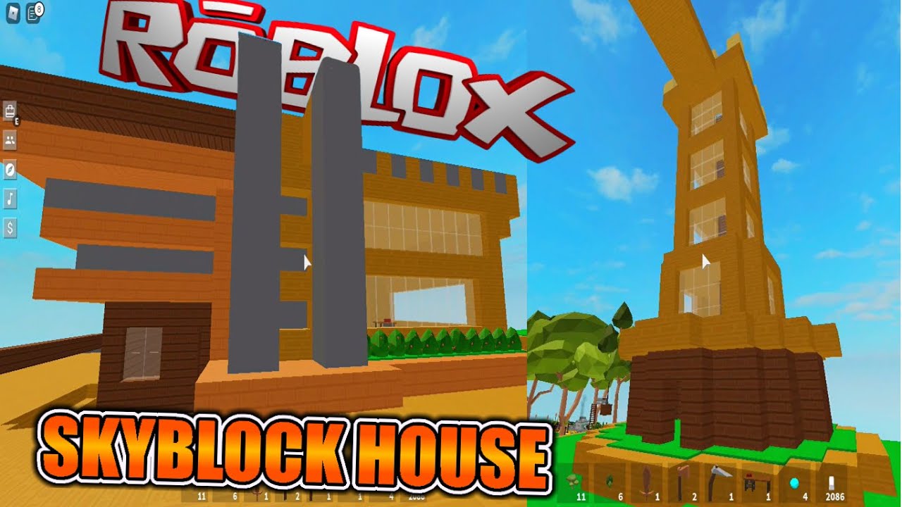 Skyblock ISLAND BASE SHOWCASE!! MODERN HOUSE AND TOWERS!! - Roblox ...