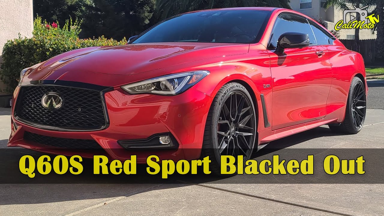 2020 Infiniti Q60 S Red Sport 400 Gets Blacked Out! - YouTube