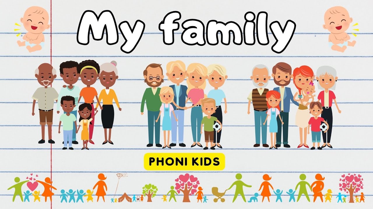 My family | Kids vocabulary | Family | Family members - YouTube