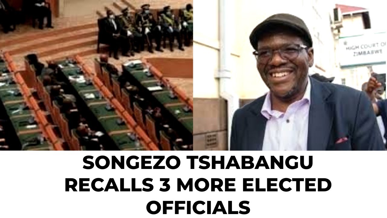 SONGEZO TSHABANGU RECALLS 3 MORE ELECTED OFFICIALS - YouTube