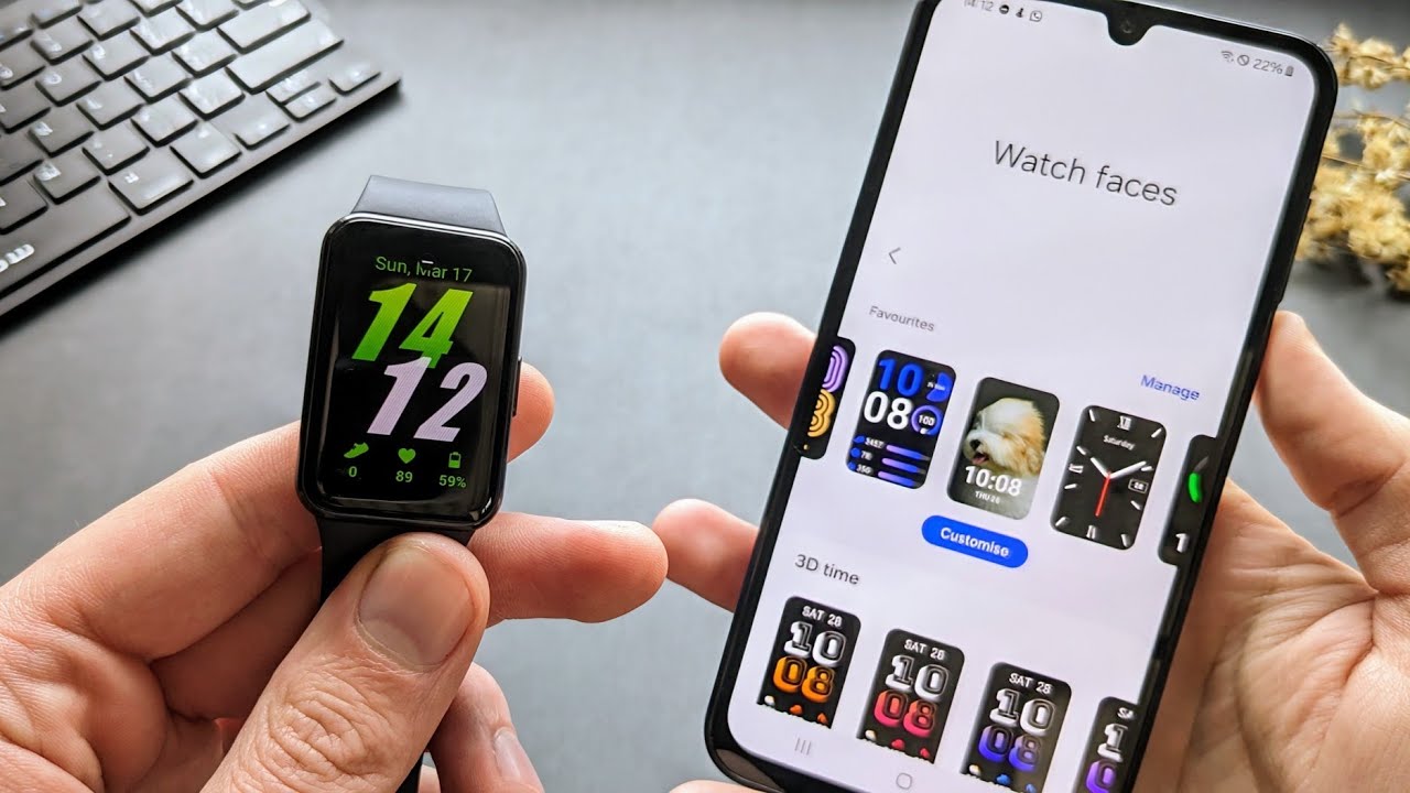 Samsung Galaxy Fit 3 Watchfaces - How to Change / Edit & Download more ...