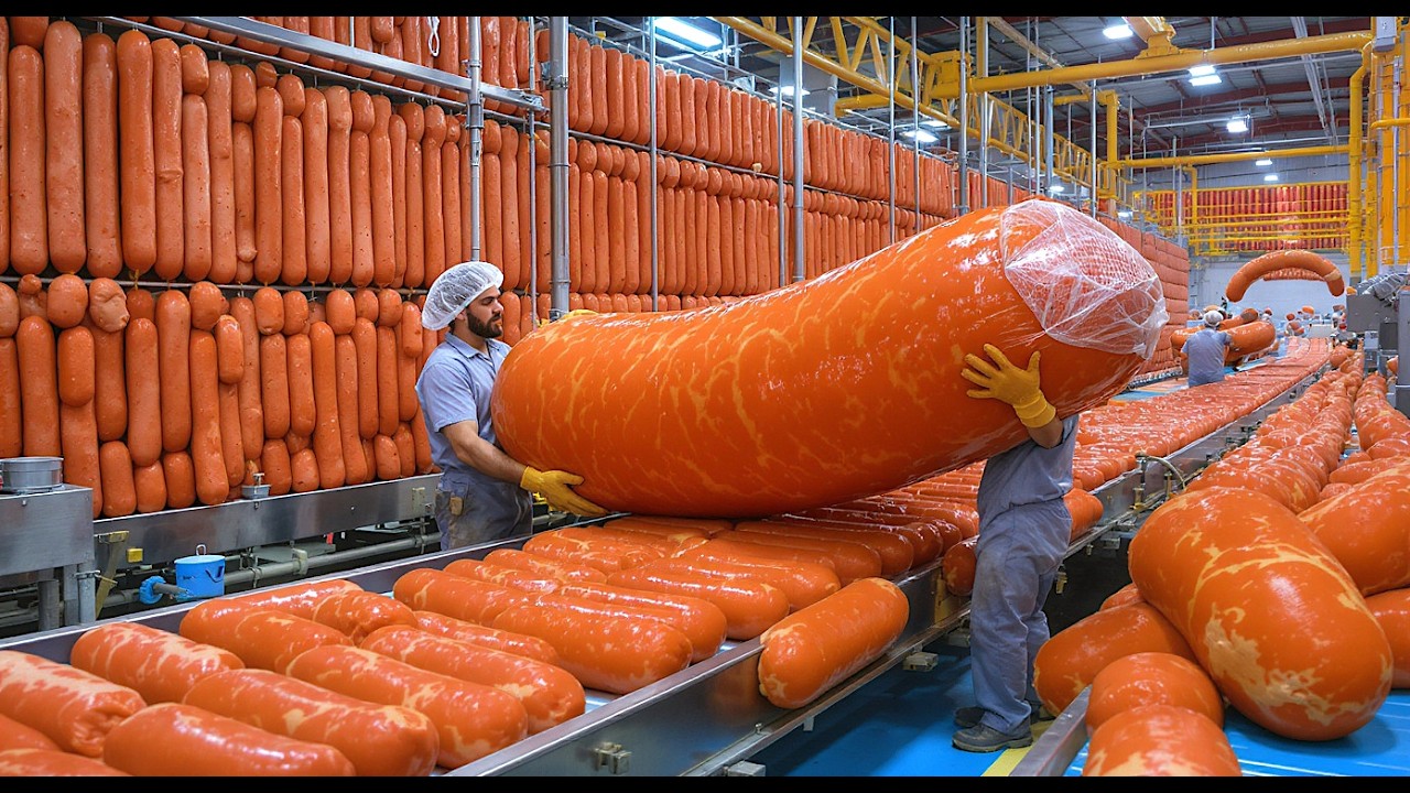 How Hot Dog is Made in Factory - YouTube