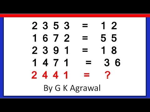 Math puzzles number pattern Common sense riddles, part 53 - YouTube