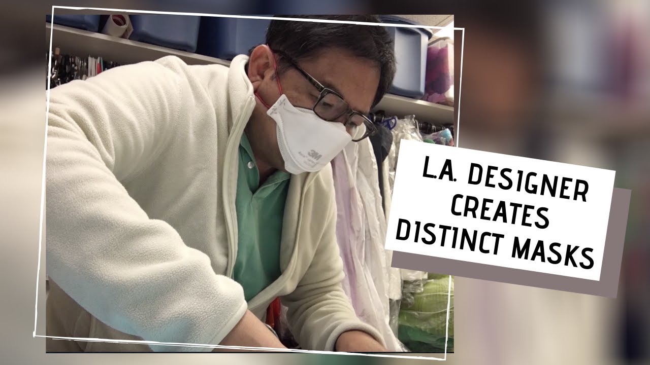L.A. Fashion Designer Creates Face Masks to Help with Protection - YouTube