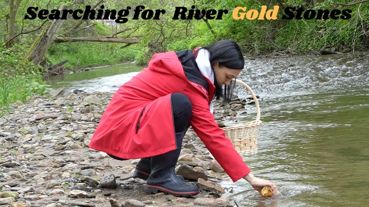 Searching for River Gold Stones / Finding a real treasure? - YouTube