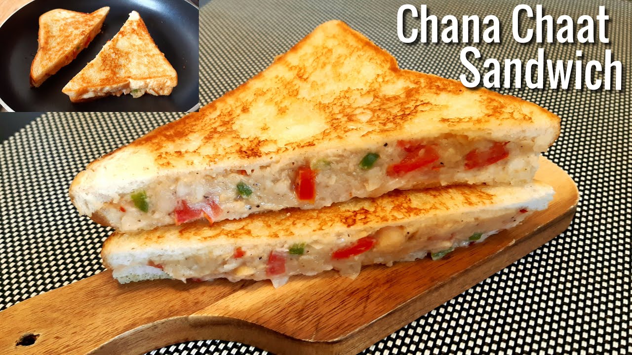 Chana Sandwich Recipe | Chana Chaat Sandwich | by Delhi Cookbook - YouTube