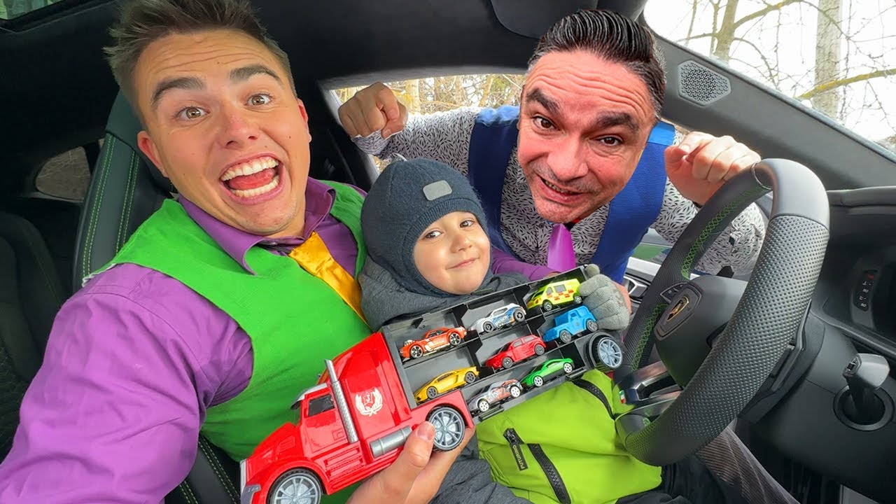 Mark Stole Toy Cars VS Mr. Joe Hid Toy in Trunk Car for Kids - YouTube