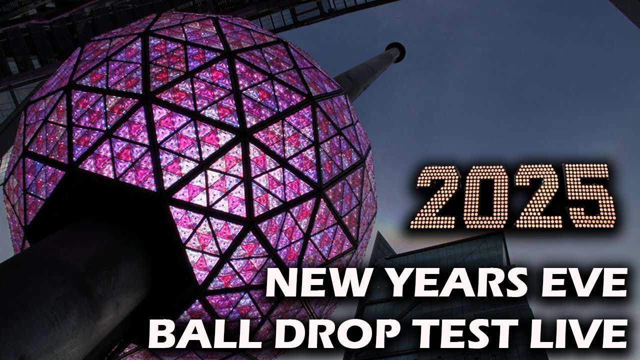 LIVE - New Years Eve Ball Drop Test Times Square LIVE #NYE #NYC # ...