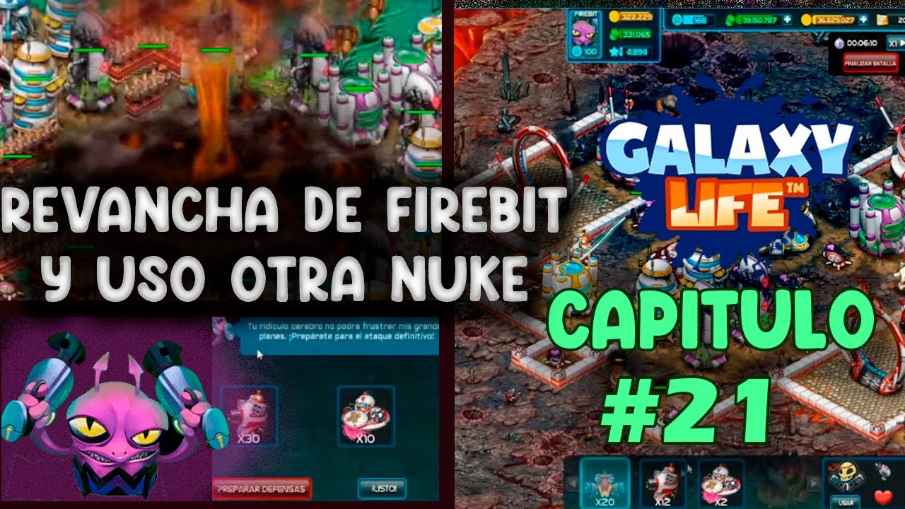 FIREBIT NOS VUELVE A ATACAR Y USAMOS OTRA SKULL NUKE || GALAXY LIFE ...