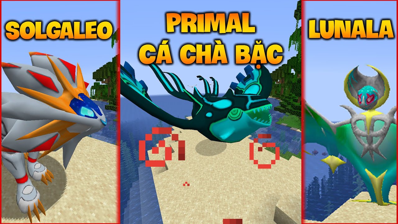 Primal Kyogre, Tiến Hóa Lunala và Solgaleo - Pixelmon Tập 11 - YouTube