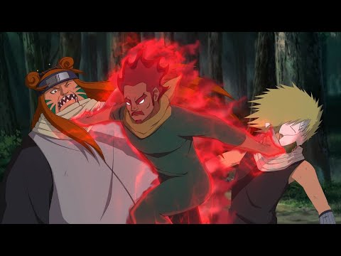 Maito Dai abre las 8 PUERTAS INTERNAS vs los 7 ESPADACHINES | Naruto