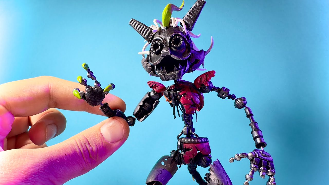 Как сделать ПОДВИЖНУЮ ФИГУРКУ РОКСИ из FNAF SB: RUIN из ПОЛИМЕРНОЙ ...