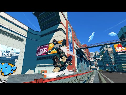 Bomb Rush Cyberfunk Realistic Movement | Skateboard - YouTube