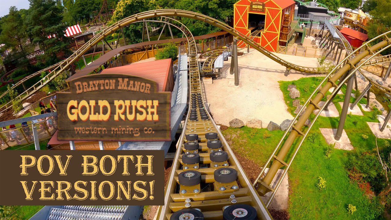 Gold Rush Front Row POV BOTH SETTINGS Drayton Manor New for 2024 Roller ...