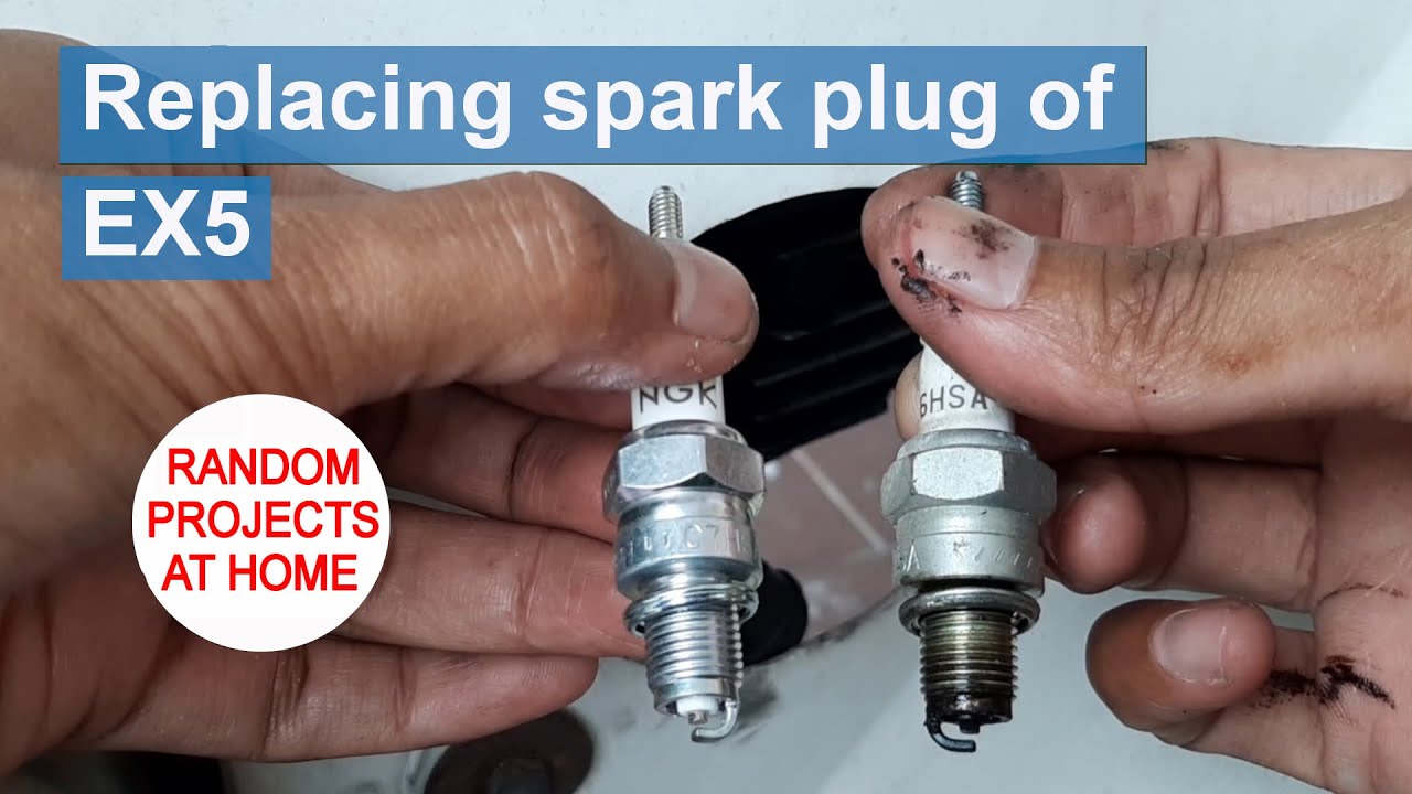 Project: Replacing spark plug of EX5 HP - YouTube