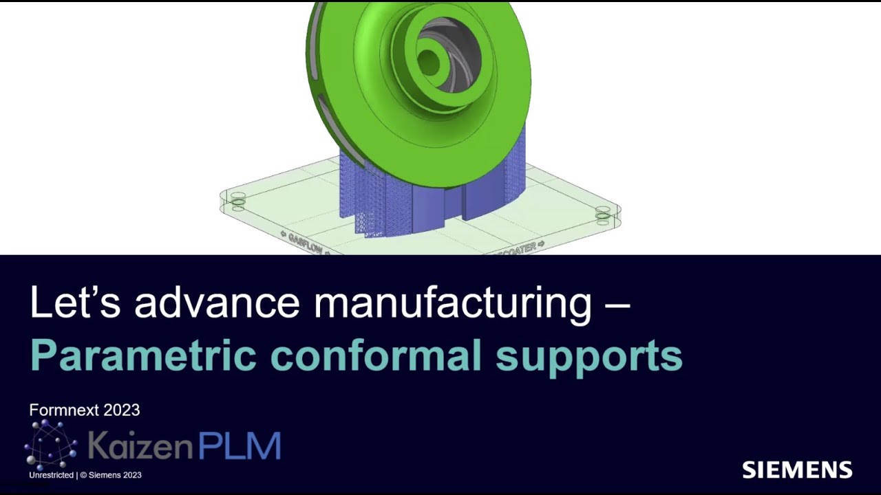 Parametric Conformal Supports in Siemens NX - YouTube