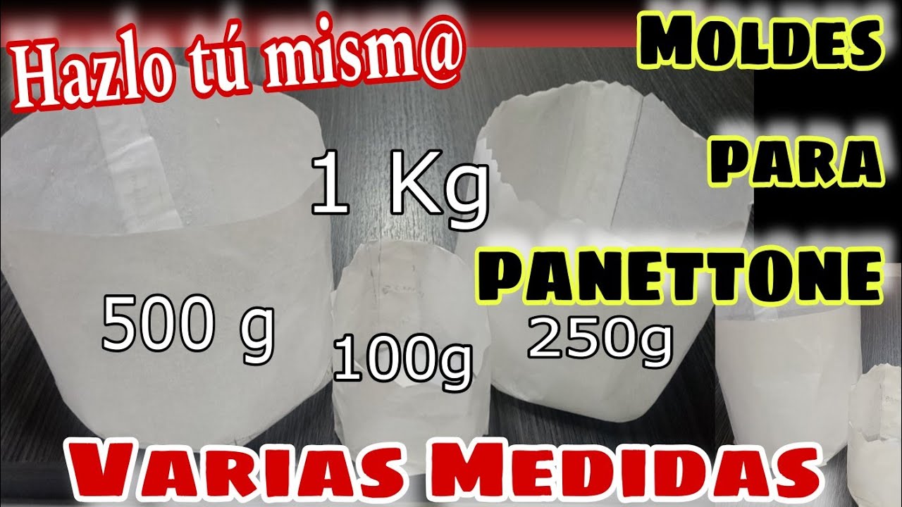 🔴 Como hacer MOLDE PARA PAN DULCE O PANETTONE CASERO Fácil y paso a ...