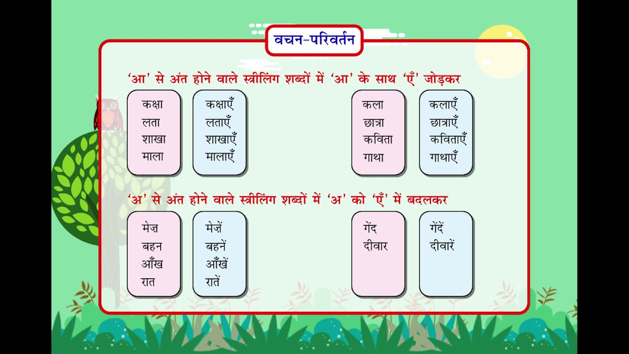 Vachan (वचन) Number Class 5 - YouTube