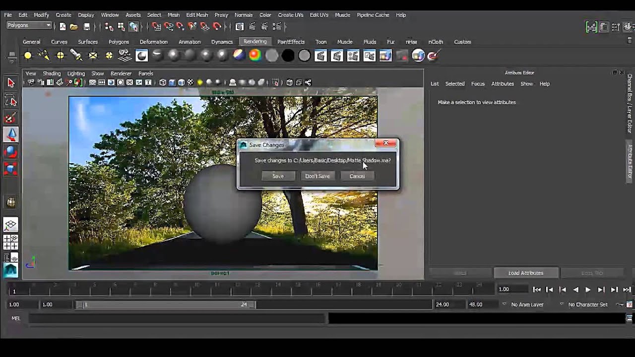 Maya Matte Shadow Tutorial - YouTube