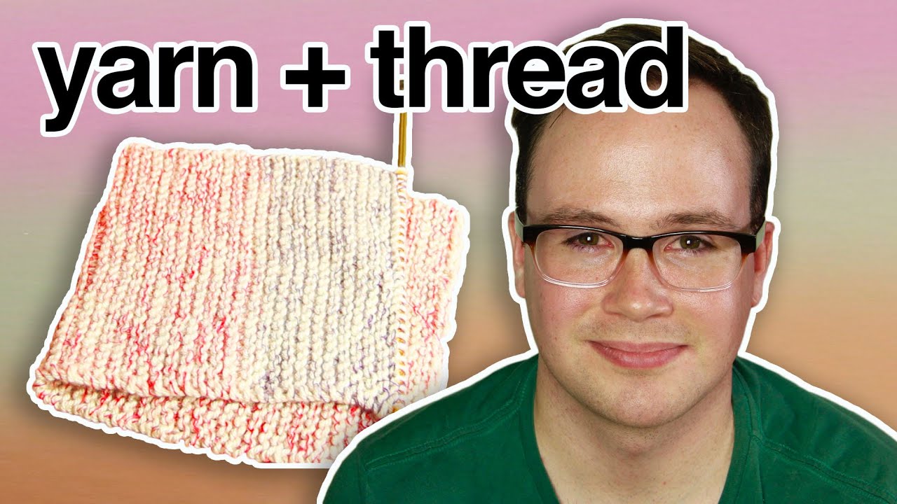 Combining Yarn With Thread For Knitting - YouTube
