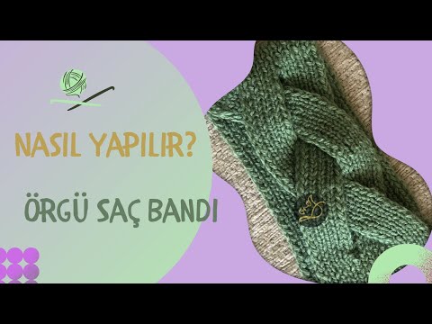 Çok Kolay Çok Tarz😉Kışa Hazırlık Örgü Saç Bandı🤗Easy Knitting Hair Band👈